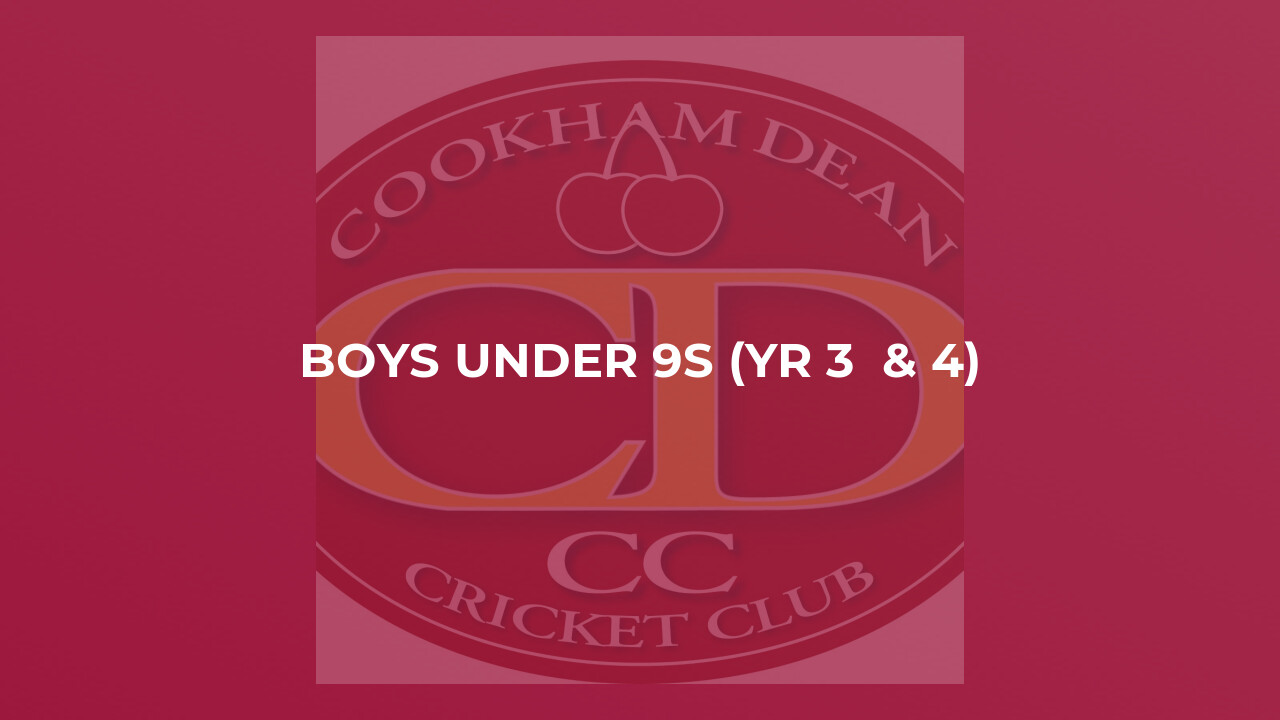 Cookham Dean Cricket Club Boys Under 9s (Yr 3 & 4)